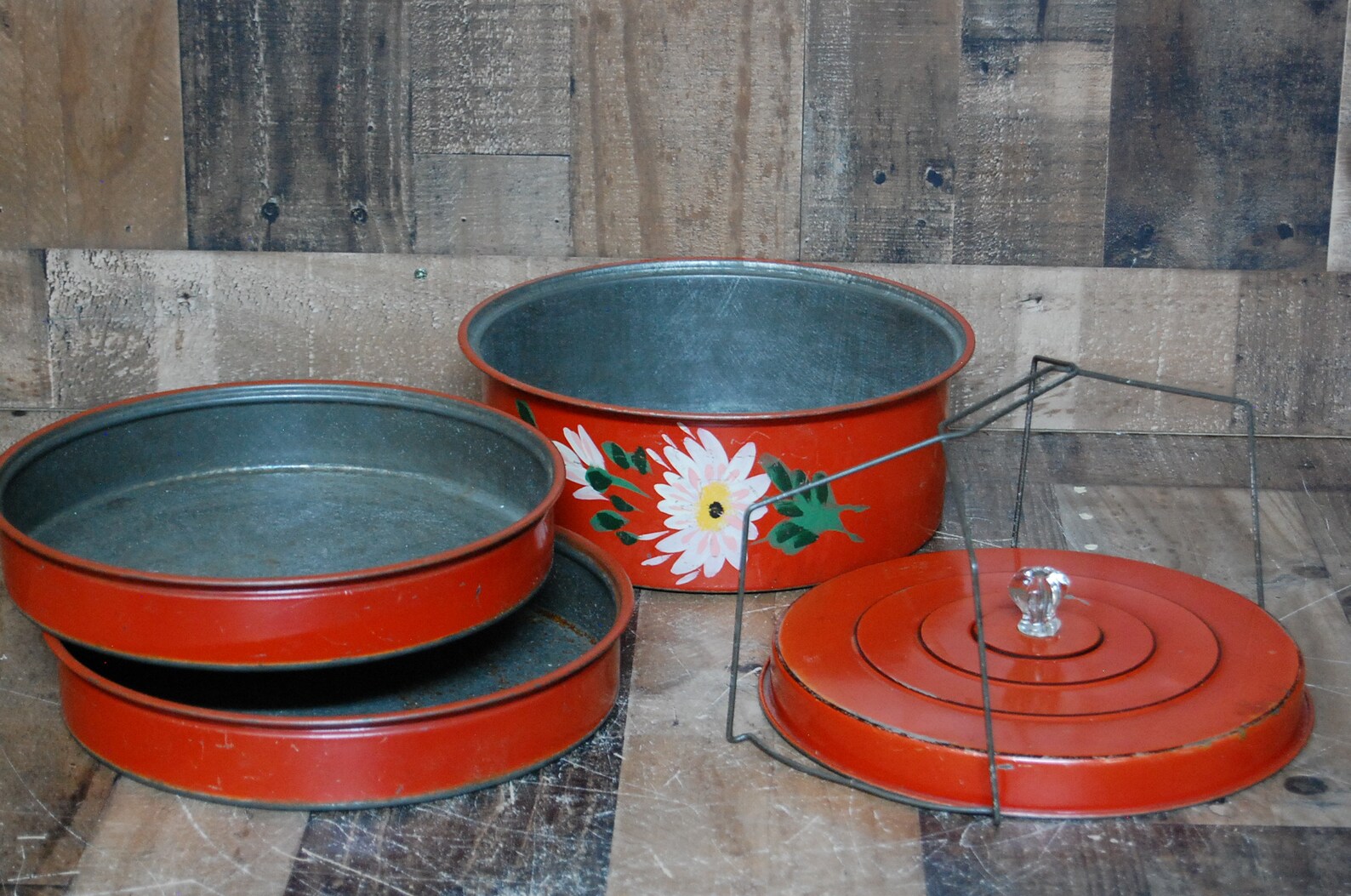 Vintage Food Container 1940's Metal Food Container 3 - Etsy