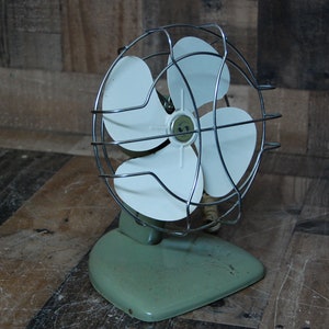 Vintage Superior Desk Fan, Vintage Green Color, Works Well, Great ...