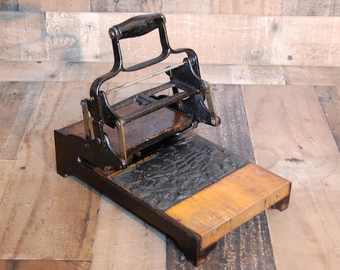 Vintage Press Metal Hand Stamp, Antique Hand Stamp, Letter, Invoice ...