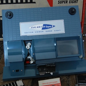 Vintage Film Editor Kalart Super 8 Film Editor, Bottle of Glue, Super 8 ...