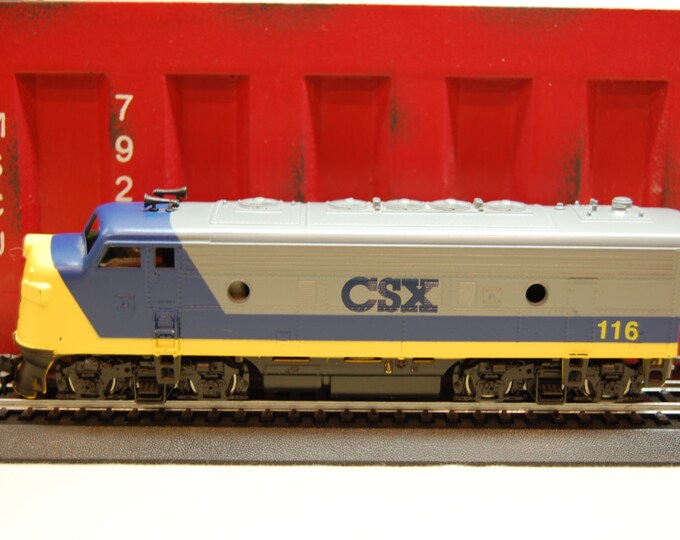 Vintage CSX Railroad Train HO Scale Engine Model Train Model Railroad ...