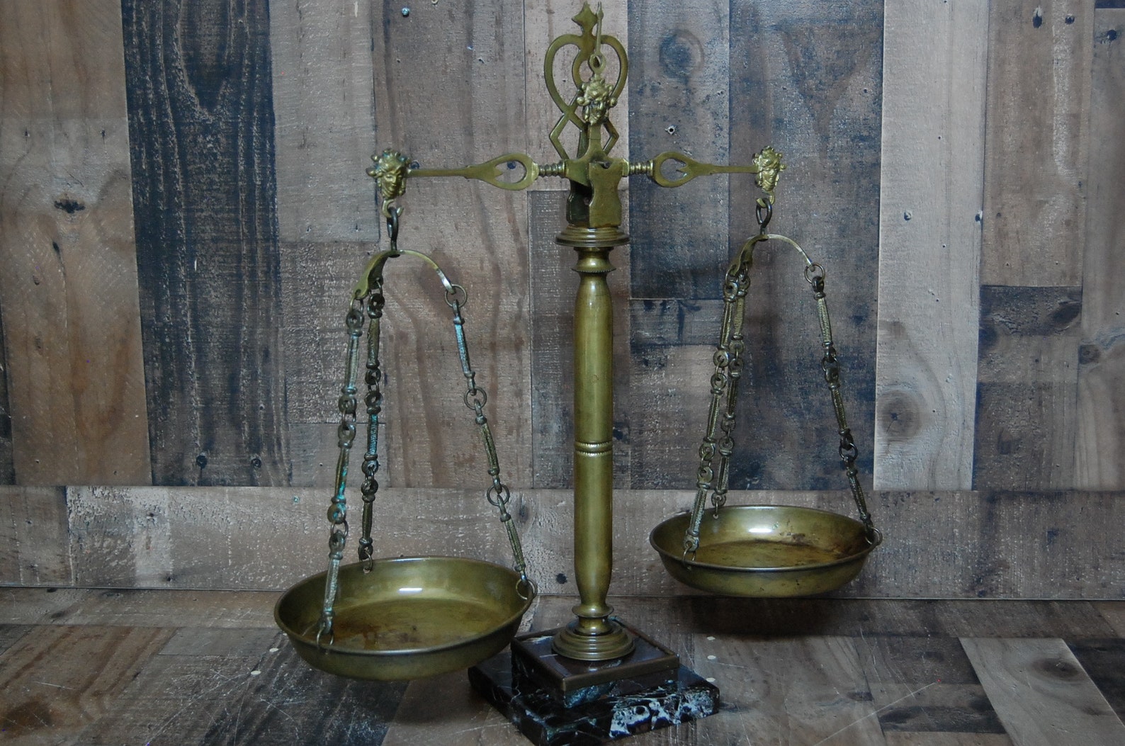 Vintage Italian Scale Restored Italian Marble and Brass - Etsy