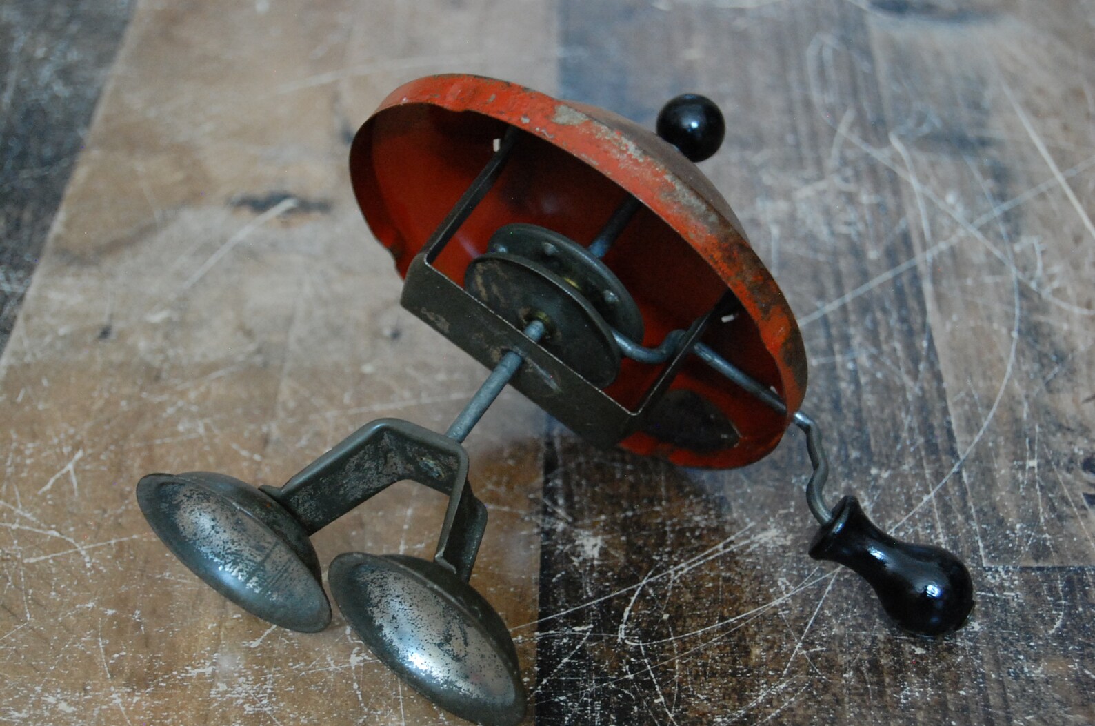 Vintage 1940's Wolverine Metal Toy Washing Machine, Vintage Red Paint ...