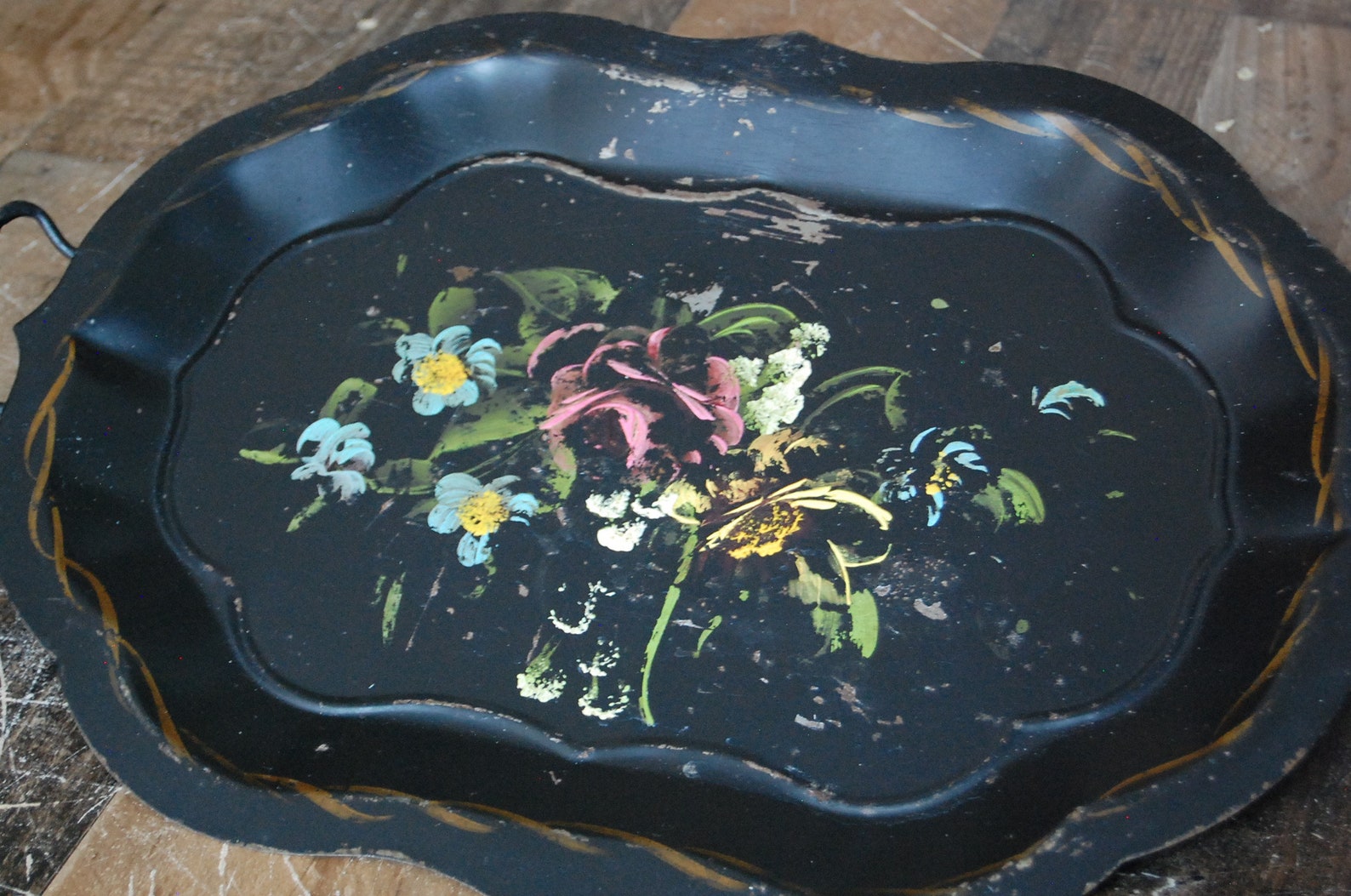 Vintage 1970's Decorative Serving Tray, Good Vintage Condition, Medium ...