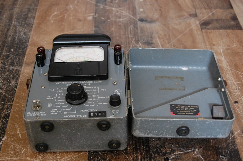 Vintage Electrical Meter Volt Meter Amp Meter Ohm Meter in - Etsy