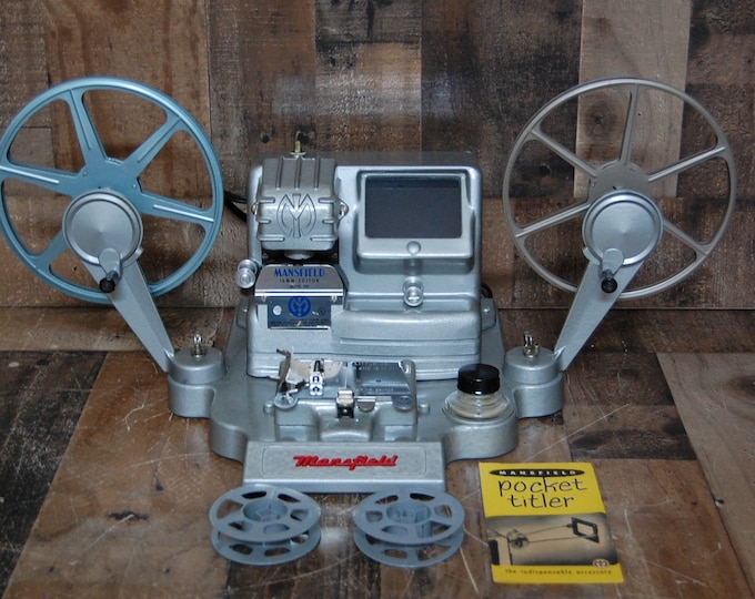 Vintage Mansfield 16mm Film Editor Viewer 960, Vintage Silver/grey ...