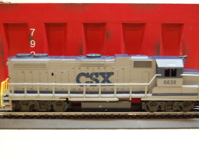 Vintage CSX Railroad Train HO Scale Engine Model Train Model Railroad ...