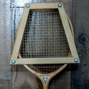 Vintage Pair Professional Badminton Rackets With Original Wood Frames ...