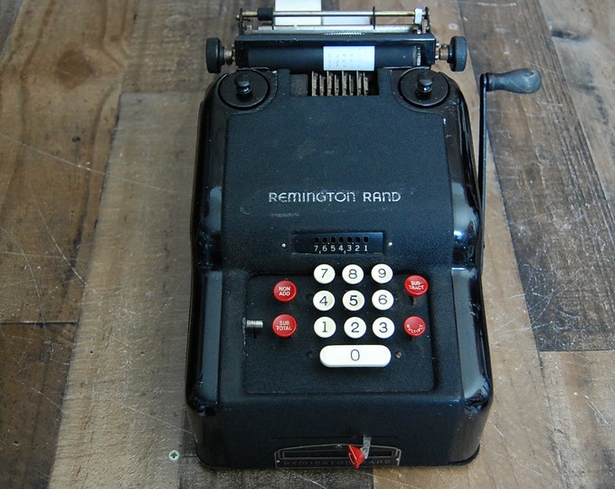Vintage Remington Rand Adding Machine, Vintage Calculator, Vintage ...