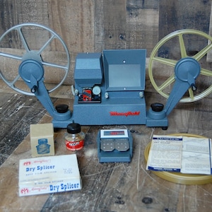 Vintage Film Editor, Mansfield 650 8mm Editor With 8mm Film Splicer in ...