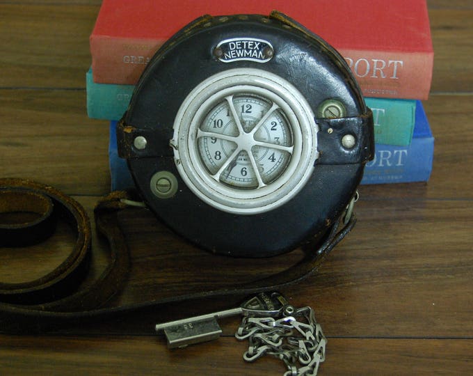 Vintage Night Watchmans Clock, Railroad Security Guard Time Clock ...