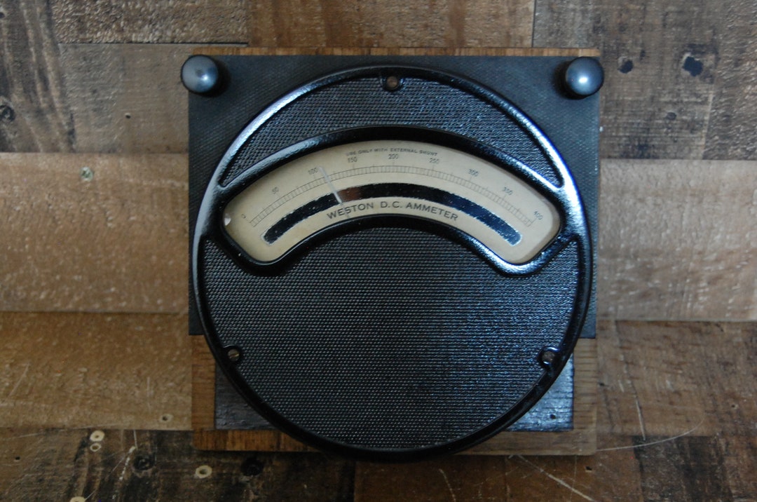 Vintage Weston Amp Meter in Metal Case, Vintage Weston 1950's ...
