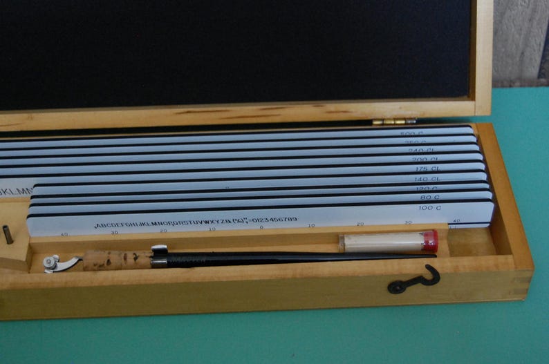 Vintage Drafting Lettering Set Unitech Drafting Kit, Drafting Lettering ...
