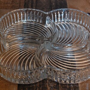 Vintage Godinger Cut Crystal Relish Tray With Chrome Carry Tray, Very ...