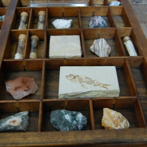 Vintage Geology Rock Mineral Gemstone Kit University of - Etsy