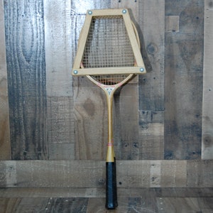 Vintage Pair Professional Badminton Rackets With Original Wood Frames ...