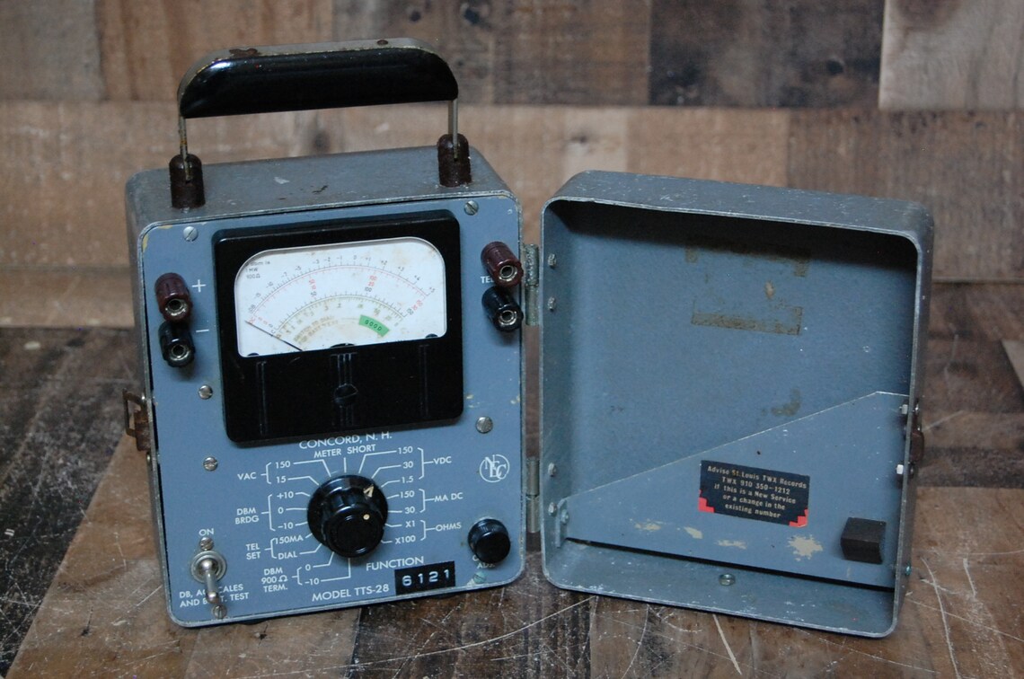 Vintage Electrical Meter, Volt Meter, Amp Meter, Ohm Meter in Original ...
