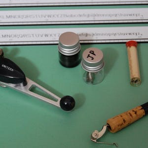 Vintage Drafting Lettering Set Unitech Drafting Kit, Drafting Lettering ...