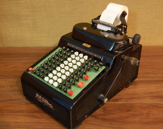 Vintage RC Allen Figuring Machine, Adding Machine, 1930's Vintage ...