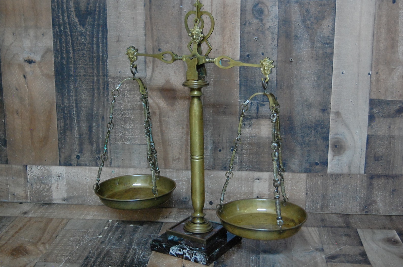 Vintage Italian Scale Restored Italian Marble and Brass - Etsy