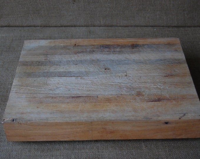 Vintage Butcher Block, Wood Chopping Block, Vintage Wood Cutting Board ...