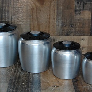 Vintage Kromex Canisters 1960's, Full Set Very Good Condition, Retro ...