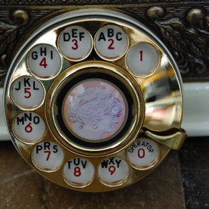 Vintage Telephone, French Rotary Phone, All Metal, Fully Restored Good ...