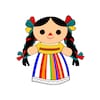 Mexican Maria Rag Dolls Clipart, Pink and Blue Set 198 - Etsy Canada