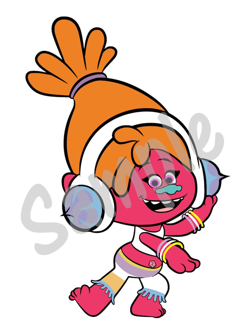 Trolls Princess Poppy, Branch SVG - Etsy