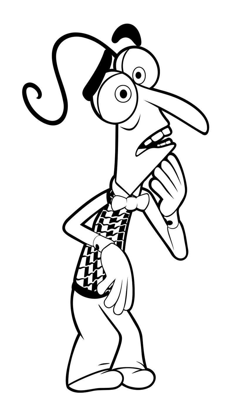 Outline SVG Files of Inside Out - Etsy