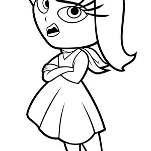 Outline SVG Files of Inside Out - Etsy