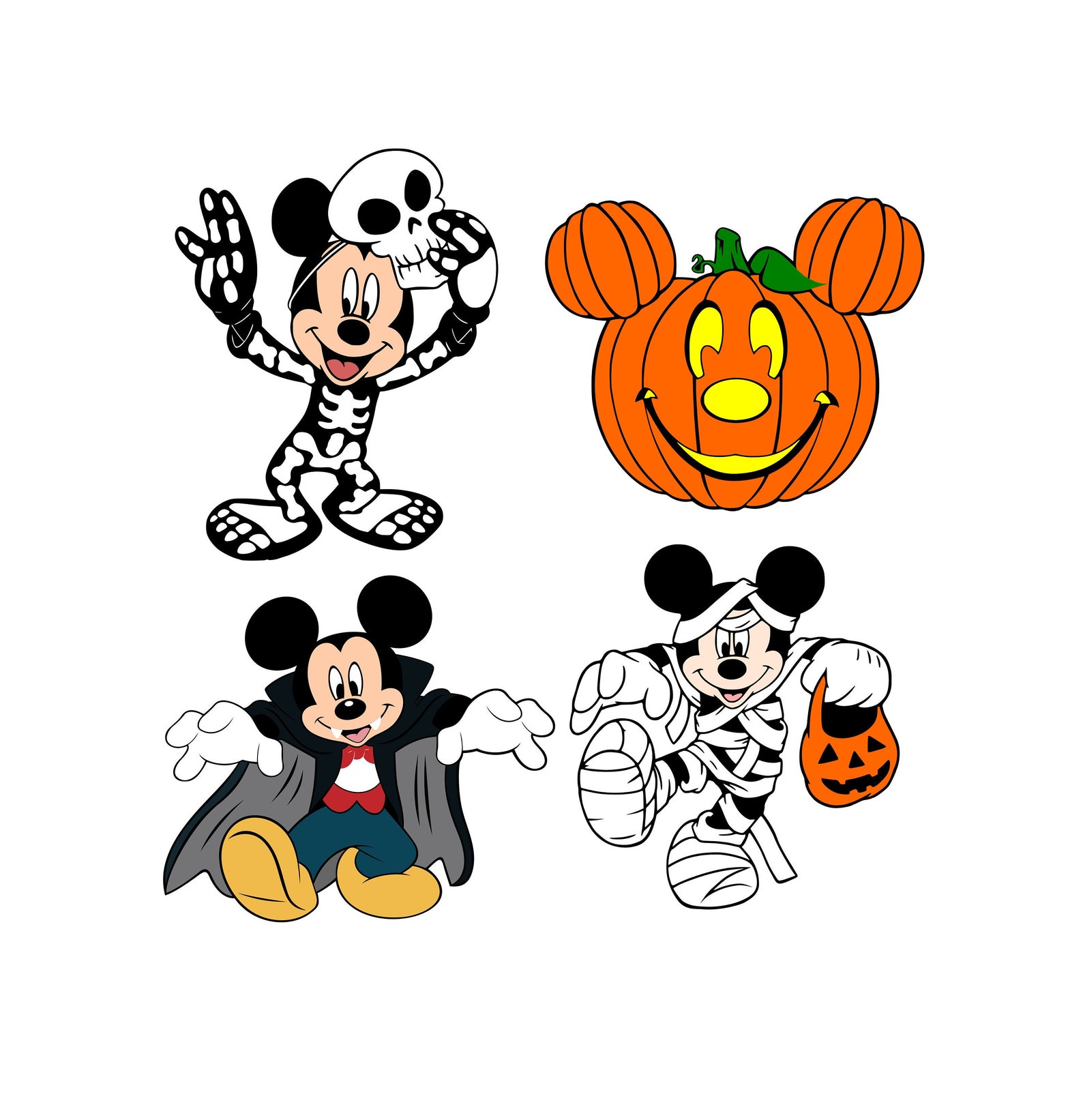 Halloween Mickey SVG Files - Etsy