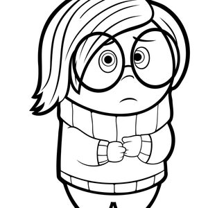 Outline SVG Files of Inside Out - Etsy