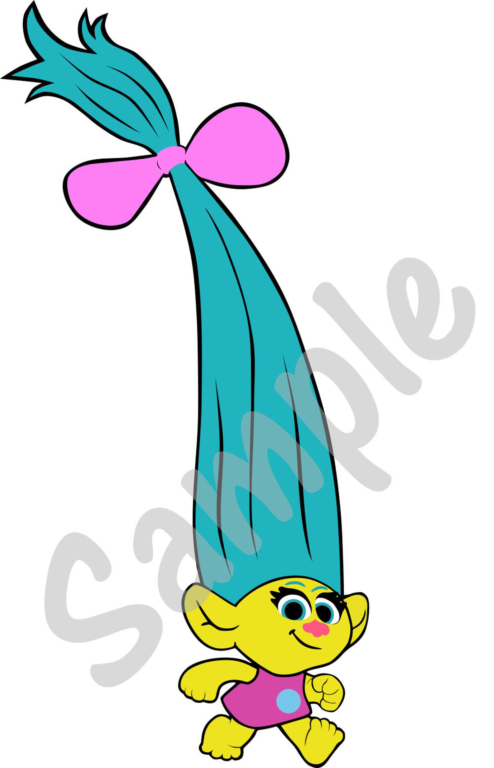 Trolls Princess Poppy, Branch SVG - Etsy