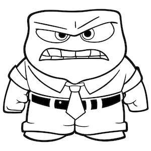 Outline SVG Files of Inside Out - Etsy