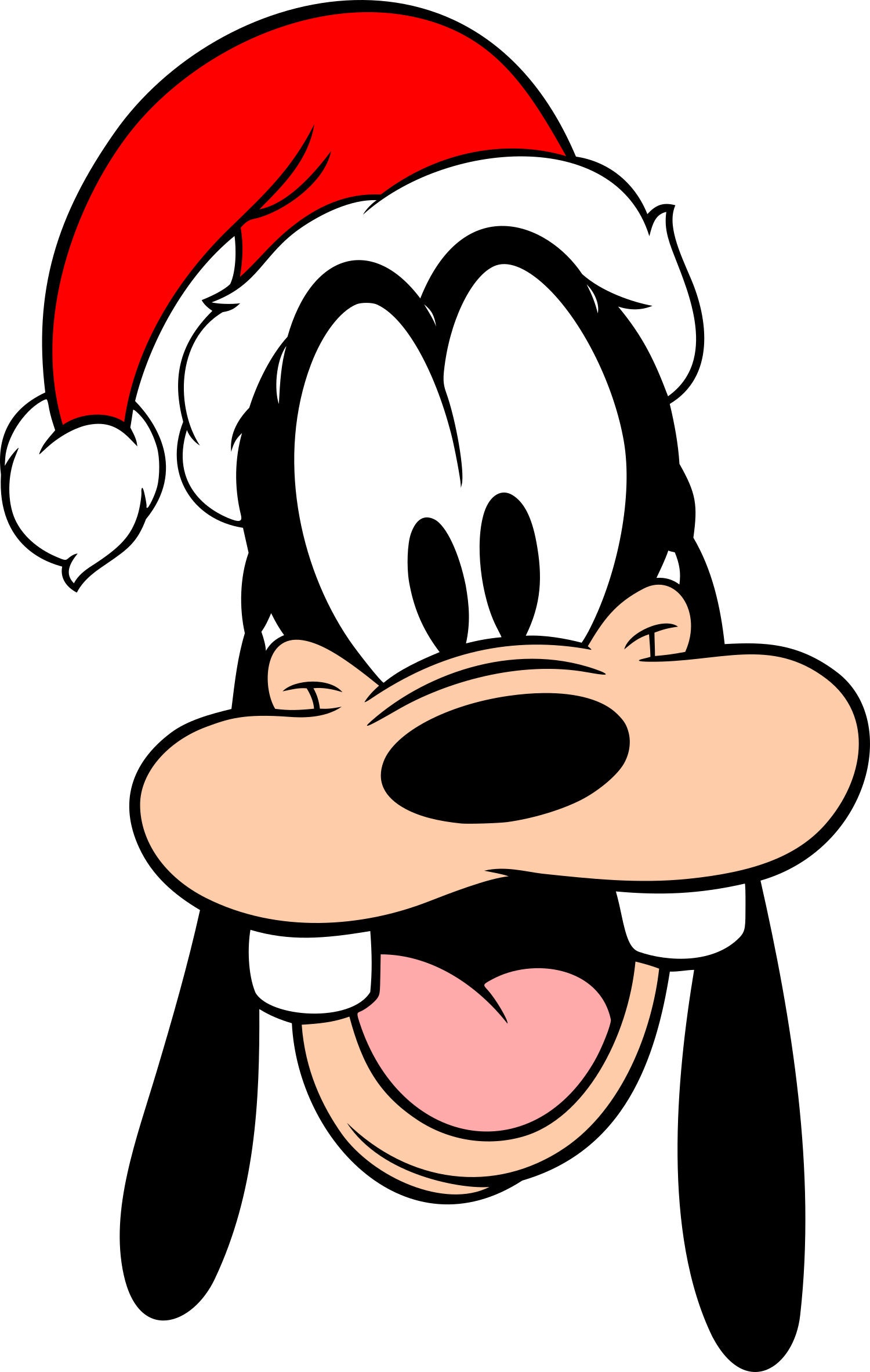 Mickey Mouse and Friends Christmas Head SVG File - Etsy