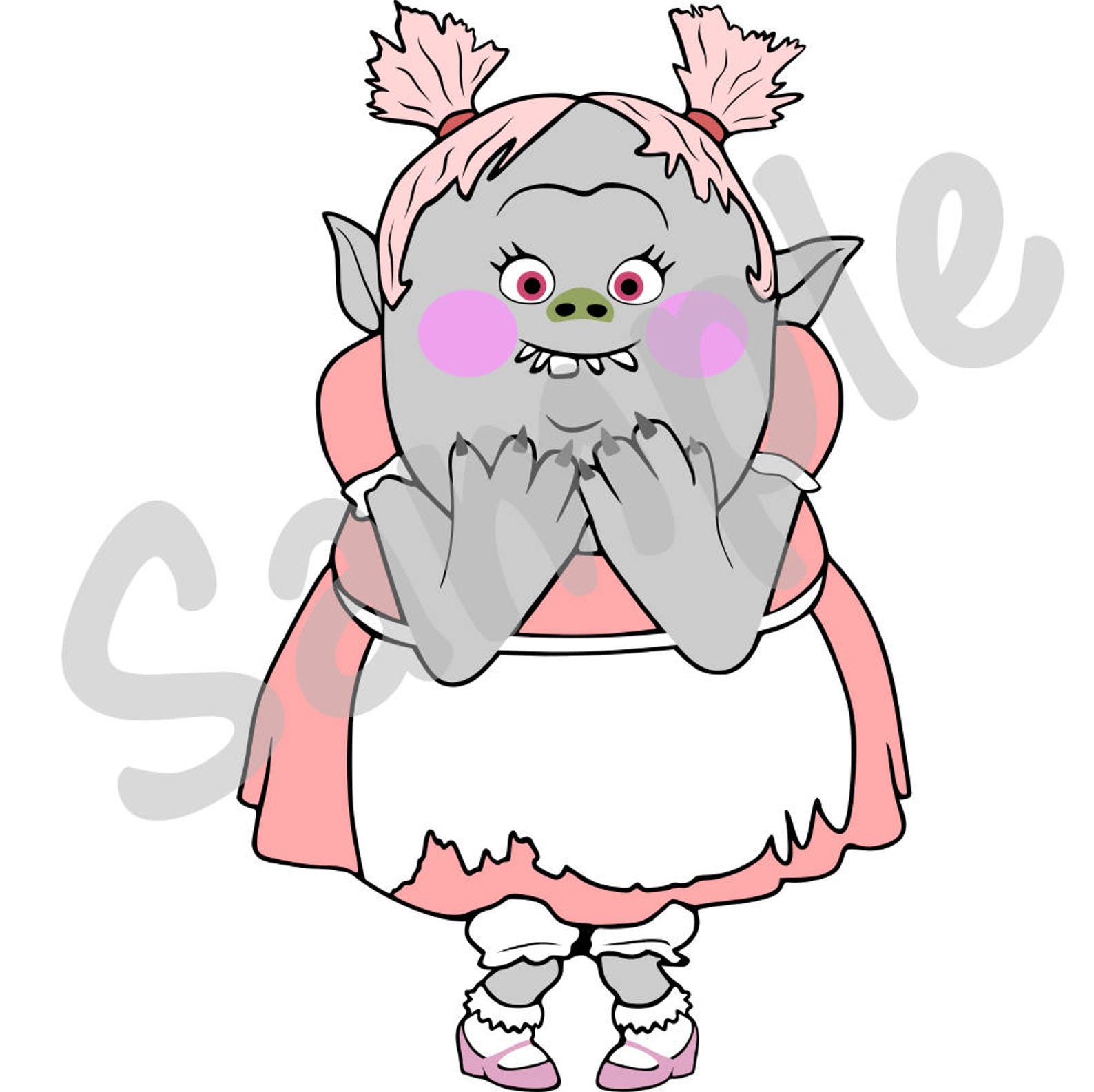 Trolls Princess Poppy Branch SVG - Etsy