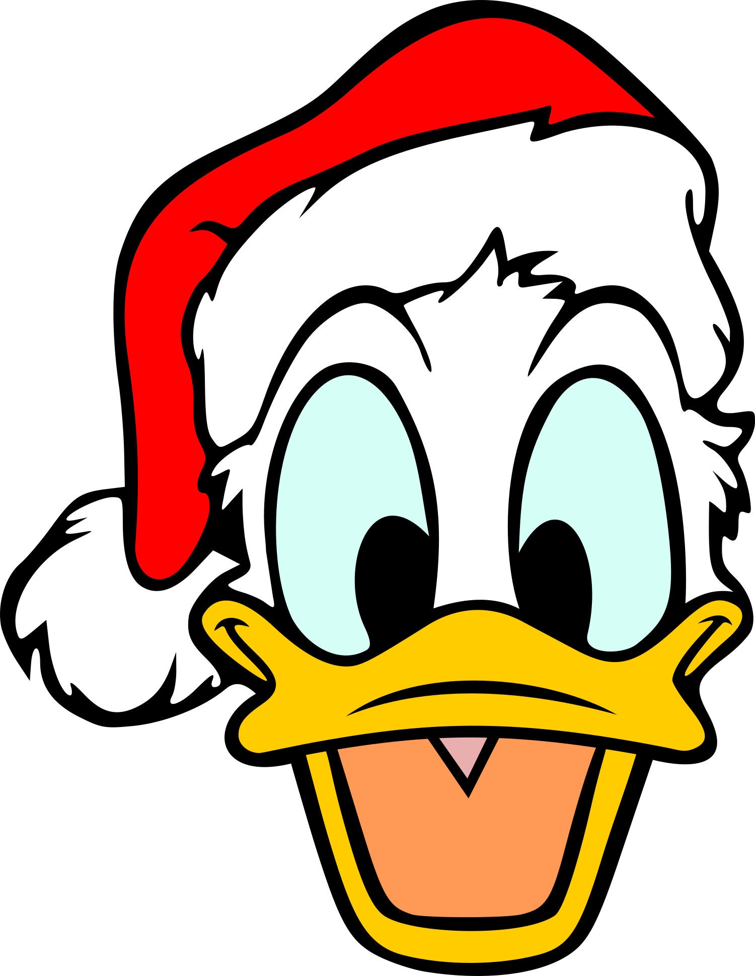 Mickey Mouse and Friends Christmas Head SVG File - Etsy