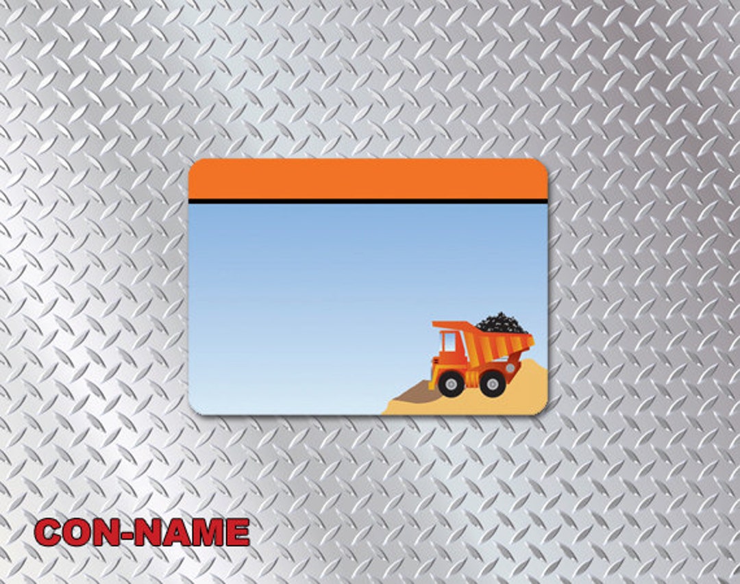 Construction DIY Party Name Tags 3.375 X 2.325 - Etsy
