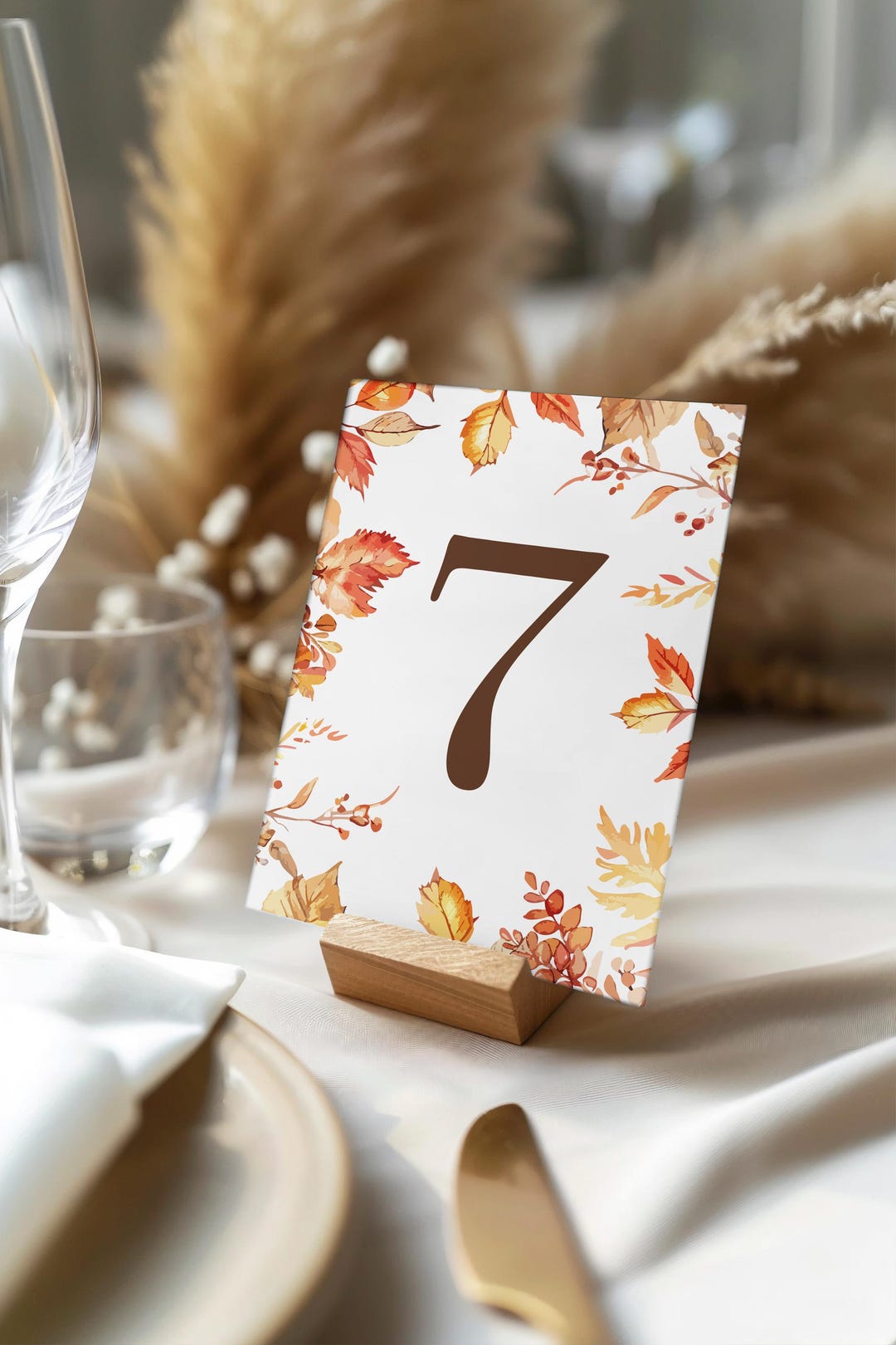 Fall Table Numbers for Wedding or Event - Etsy