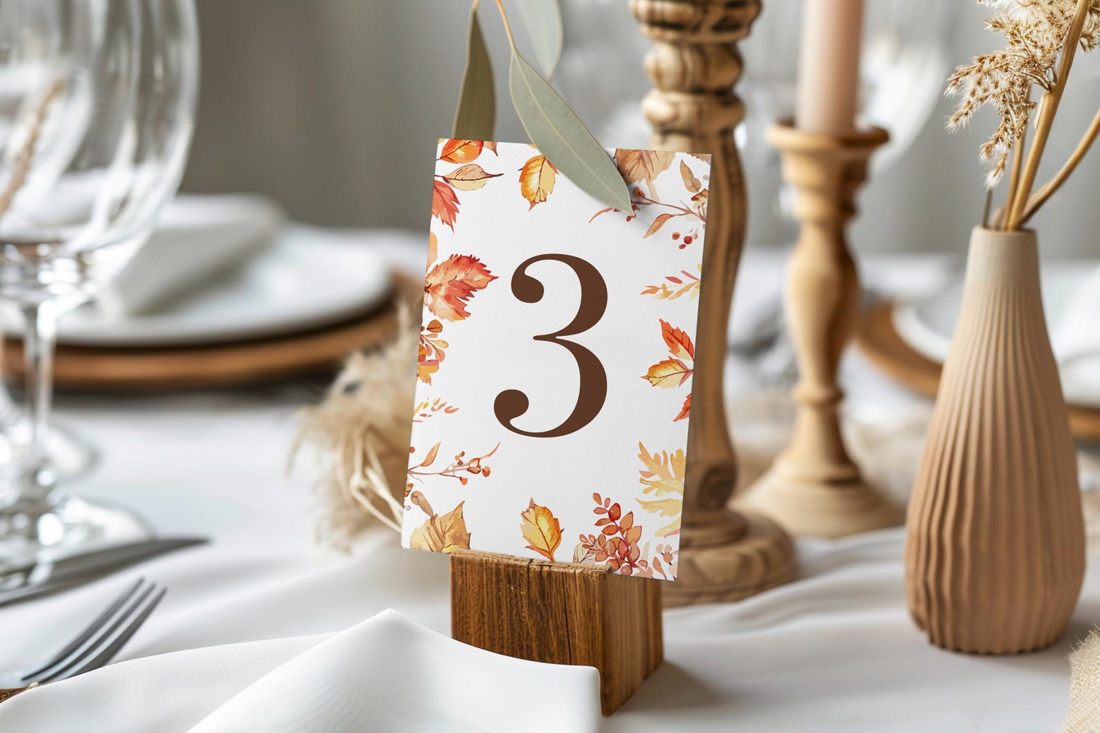 Fall Table Numbers for Wedding or Event - Etsy