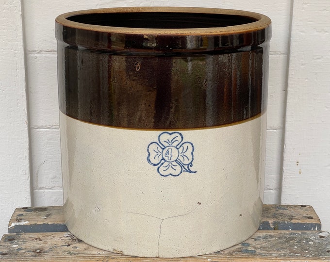 Antique Crock ~ 4 Gallon Crock ~ 1800s Miller Pottery in Alabama ~ 4 ...