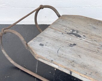 Wooden Sled With Rails - Etsy