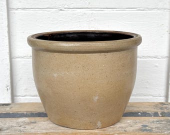 Antique Crock ~ Stoneware Planter Pot With Great Patina ~ Indoor ...