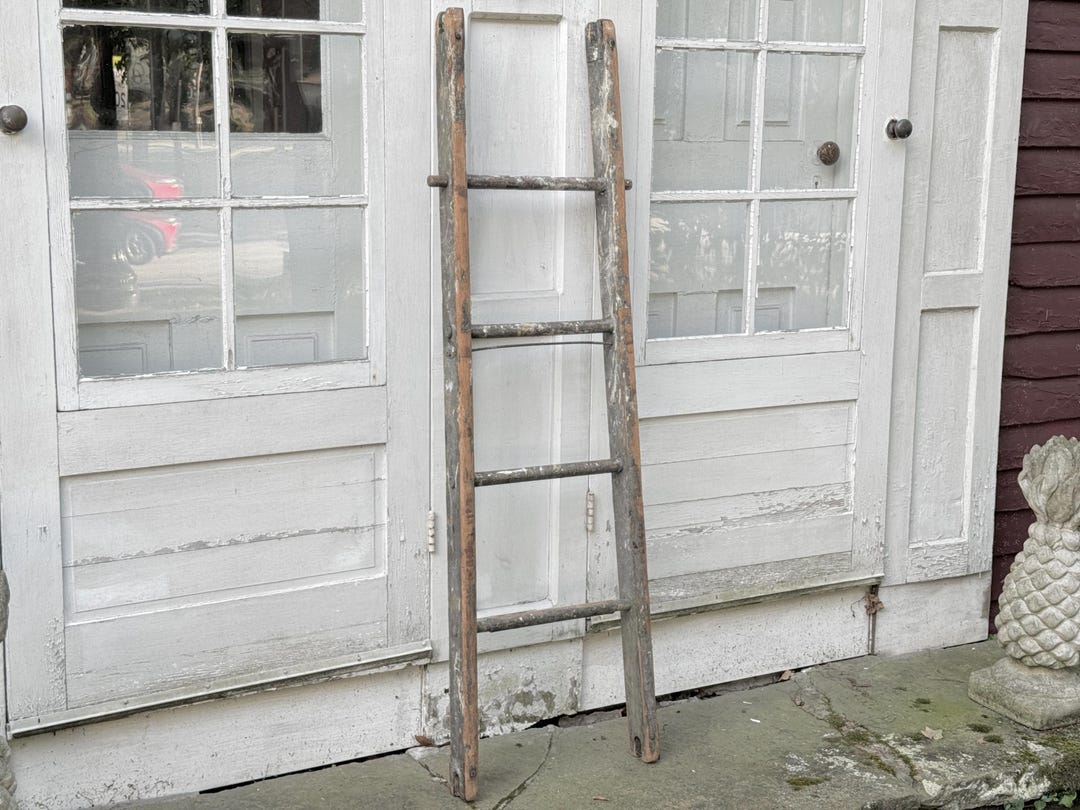 Wood Ladder Authentic Stackable Wood Ladder From a Retired Painter ...
