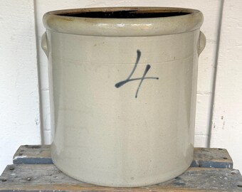 Antique 4-gallon Two-tone Crock Pickling Sauerkraut Ex Condition - Etsy