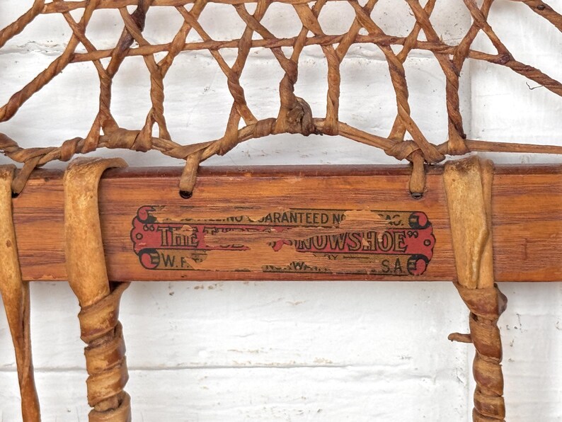 Antique Snow Shoes ~ the Tubbs Snowshoe ~ Large Trail Snowshoes ~ Wood ...