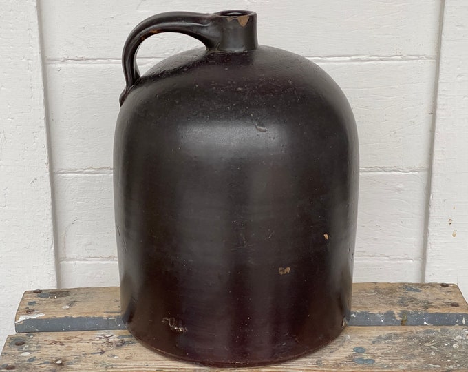 Antique Jug With Albany Slip Glaze ~ Great Deep Color ~ 2 Gallon ...