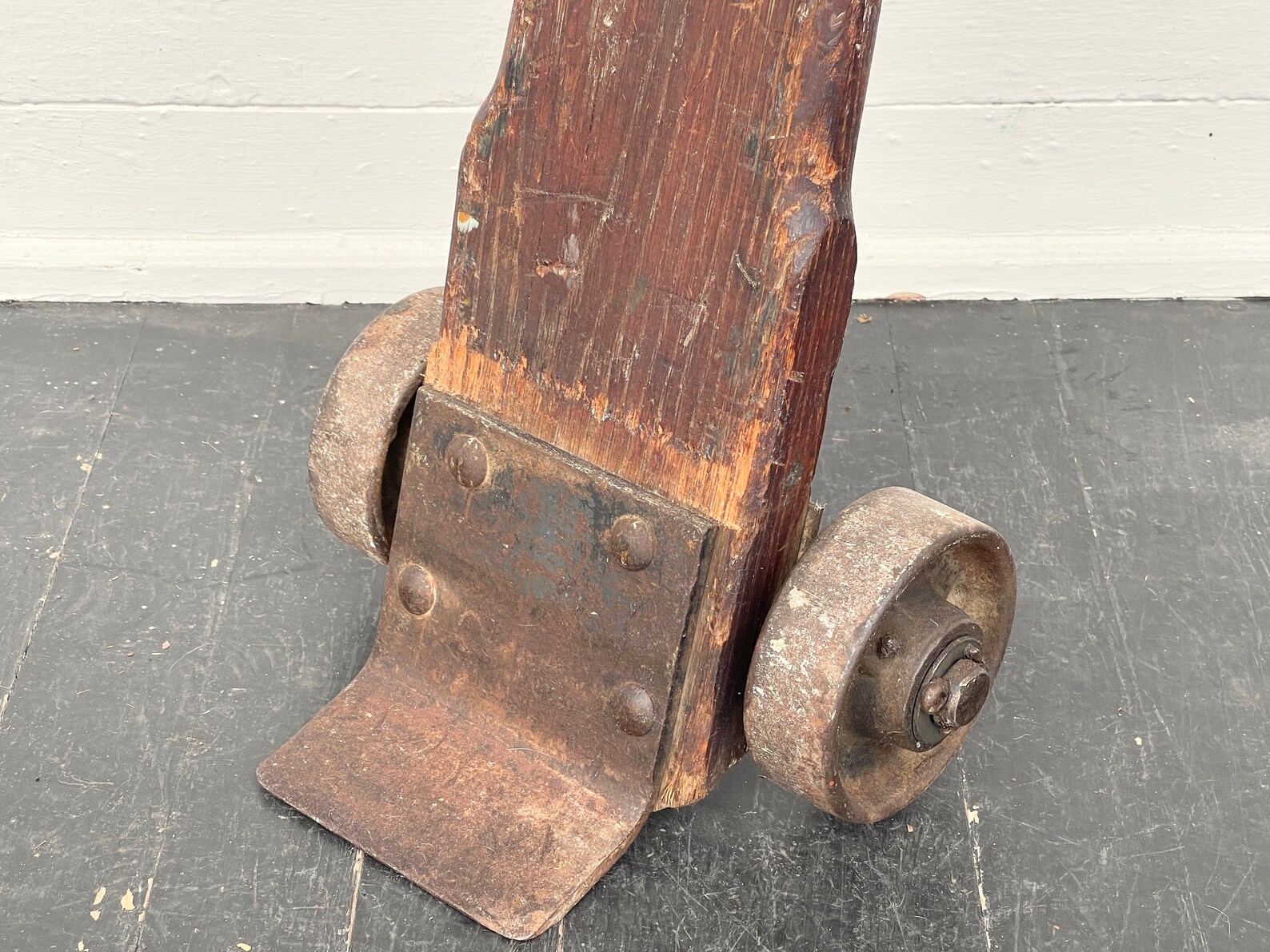 Antique dolly wood and cast iron dolly solid oak lever | Etsy