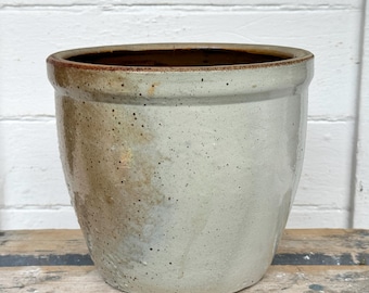 Antique Crock ~ Stoneware Planter Pot With Great Patina ~ Indoor ...